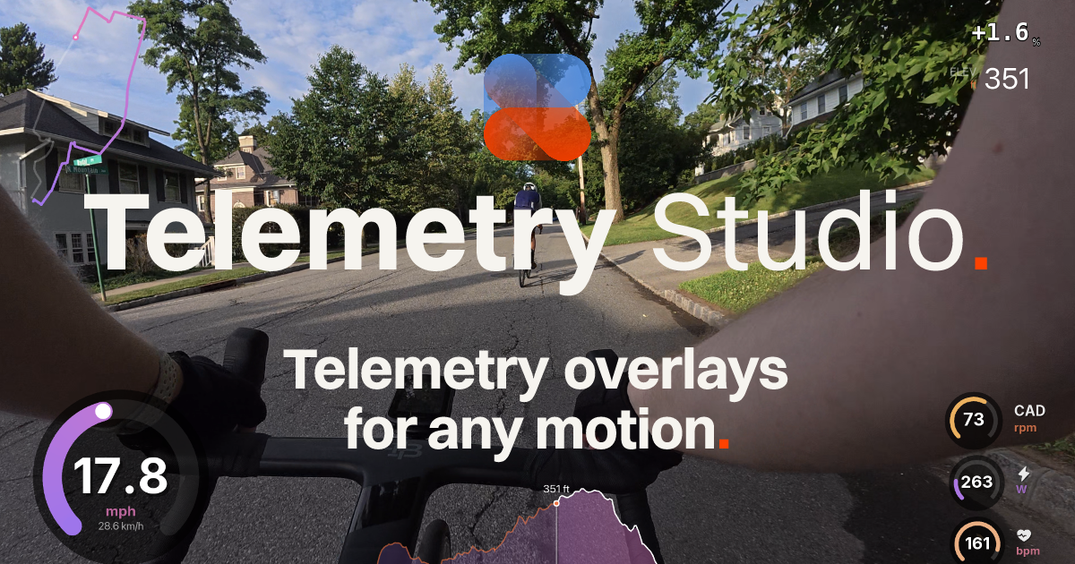 Telemetry Studio — Telemetry Overlays for Any Motion
